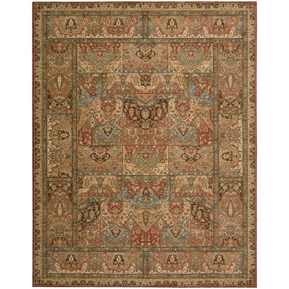 Nourison Living Treasures 99" x 135" Wool Indoor Rug in Multi-Color ...