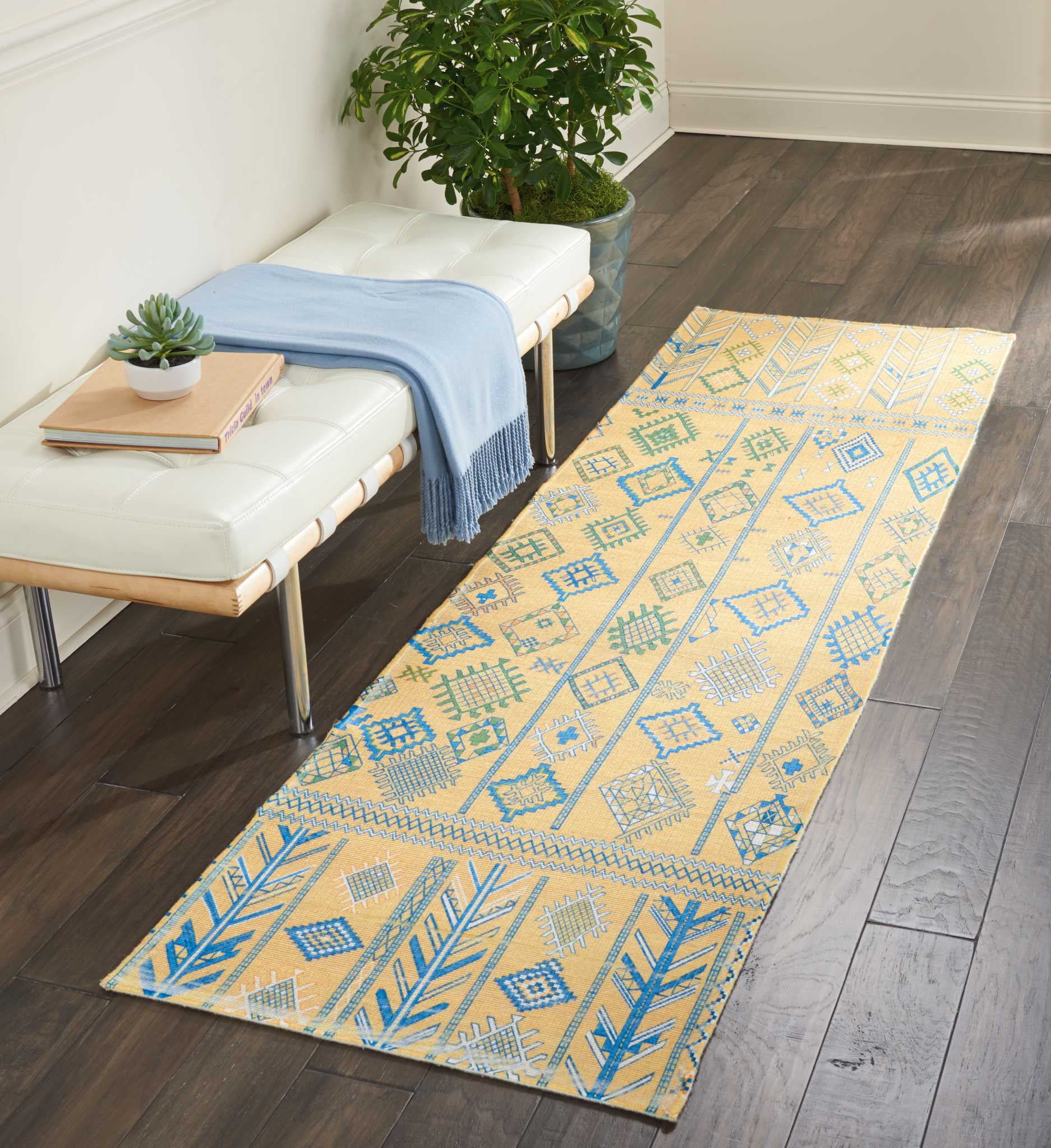 Nourison Madera Tribal Saffron Area Rug - Walmart.com