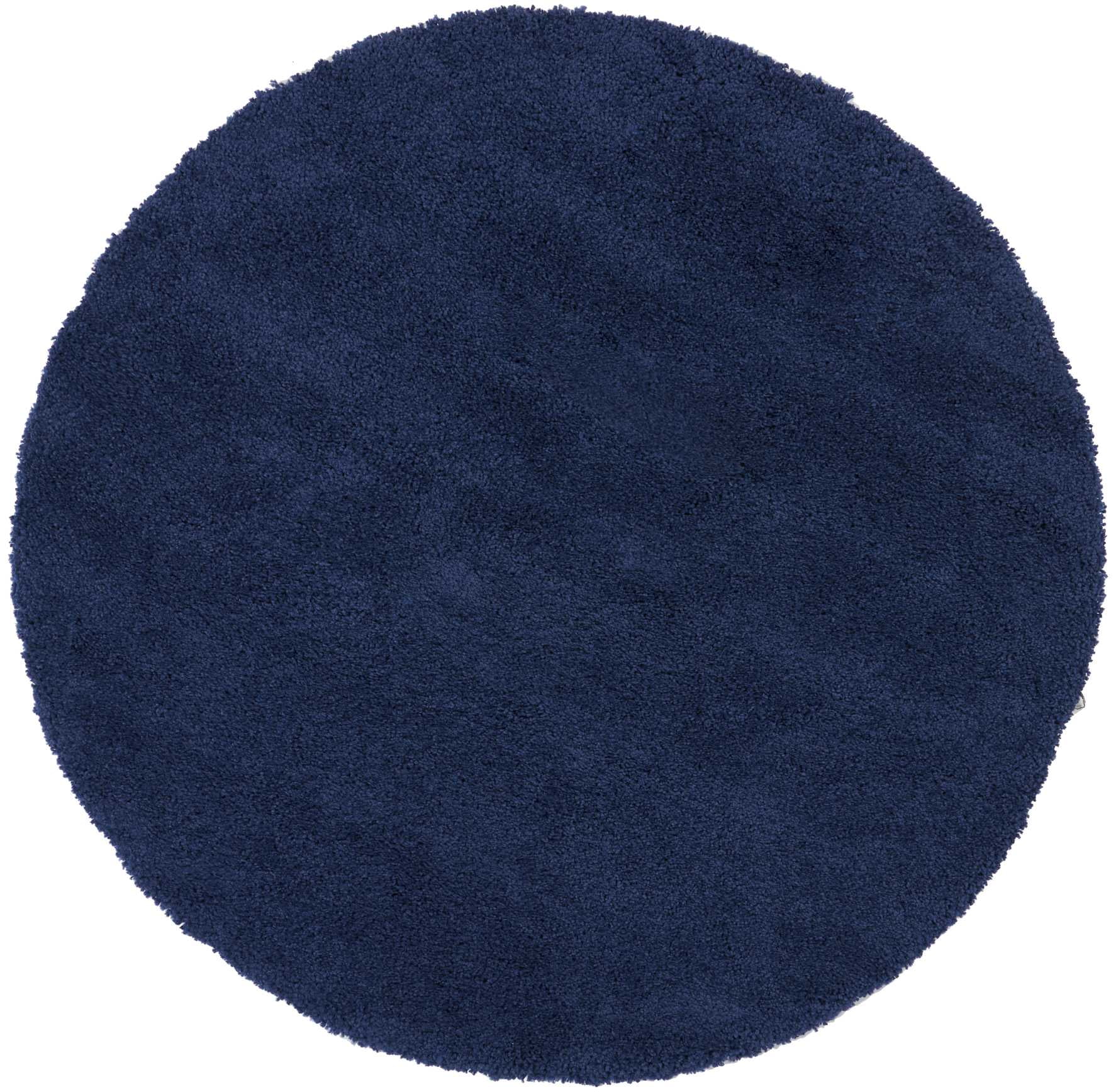 Nourison Malibu Shag Solid Shag Navy 4' x ROUND Area Rug, (4' Round ...