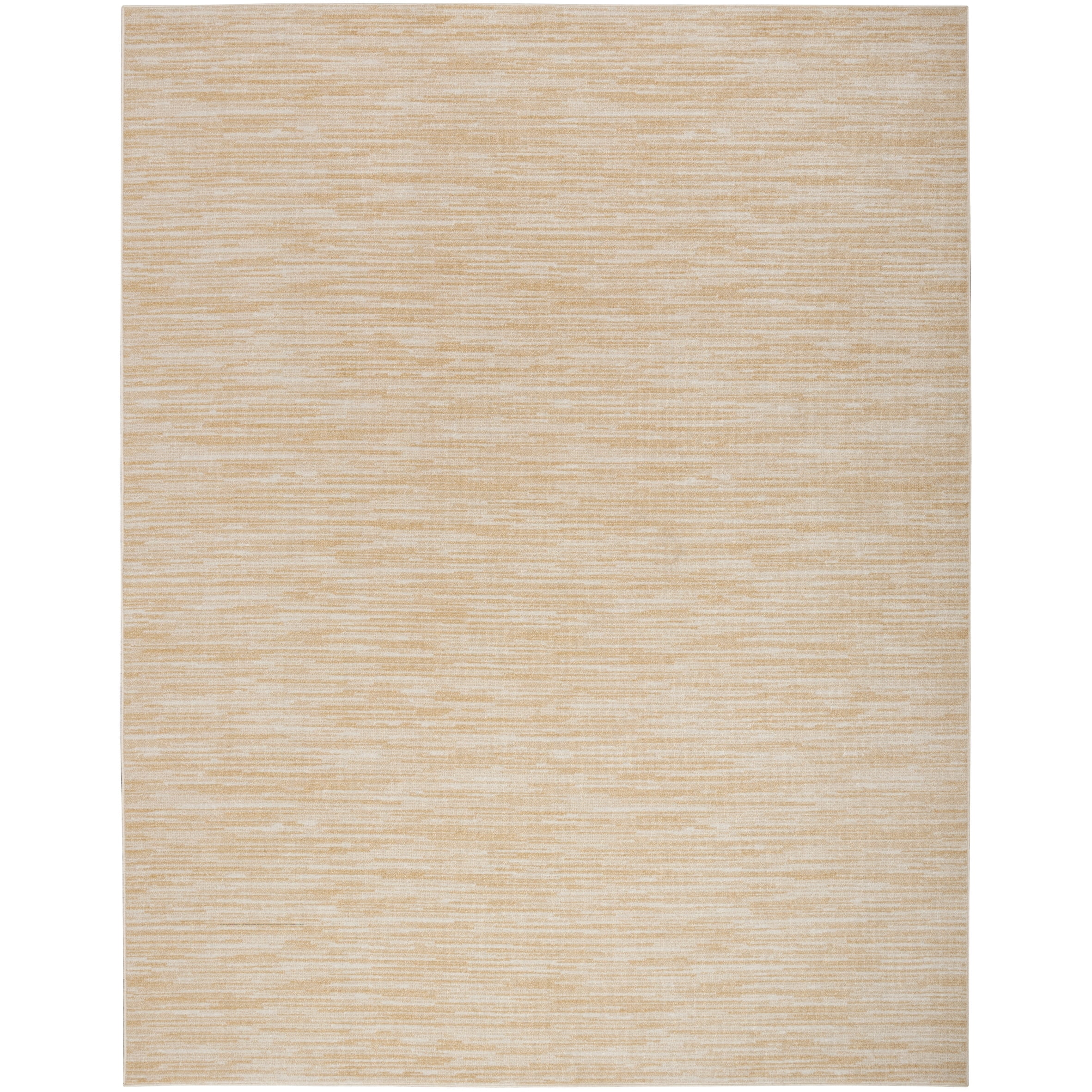 Nourison Modern Solid Indoor/Outdoor Area Rug 10' x 14' - Ivory/Gold ...