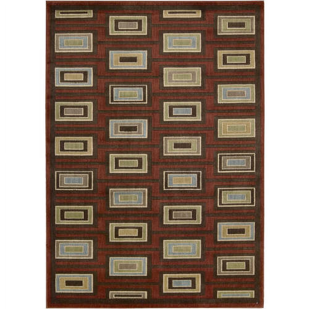 Nourison Mondrian Mod Block Woven Decorative Area Rug - Walmart.com