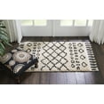 Nourison Moroccan Shag Boho Cream 2'2" x 4' Area Rug, (2' x 4 ...
