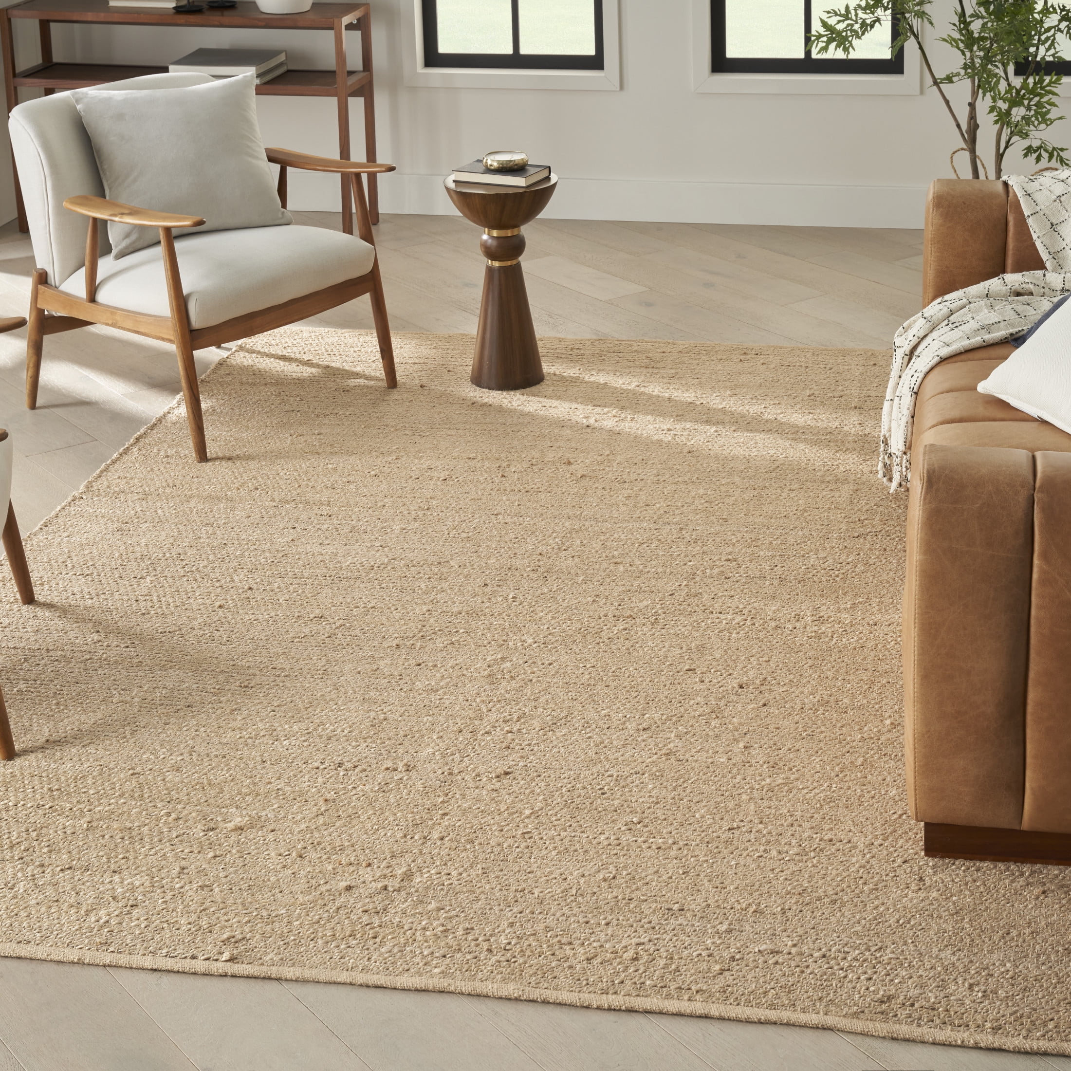 Nourison Natural Jute 12' x 15' Bleached Farmhouse Indoor Rug - Walmart.com