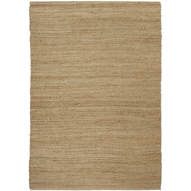 Nourison Natural Jute 6' x 9' Area Rug for Large Living Room or Bedroom ...