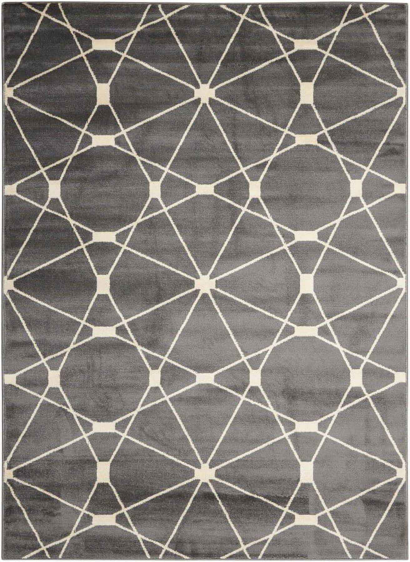 Nourison Nova Grey Area Rug NO102 3'11" x 5'3" - Walmart.com