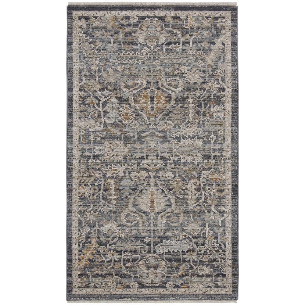 Nourison Nyle Bohemian Floral Navy Multicolor 2'6" x 4'6" Area Rug ...