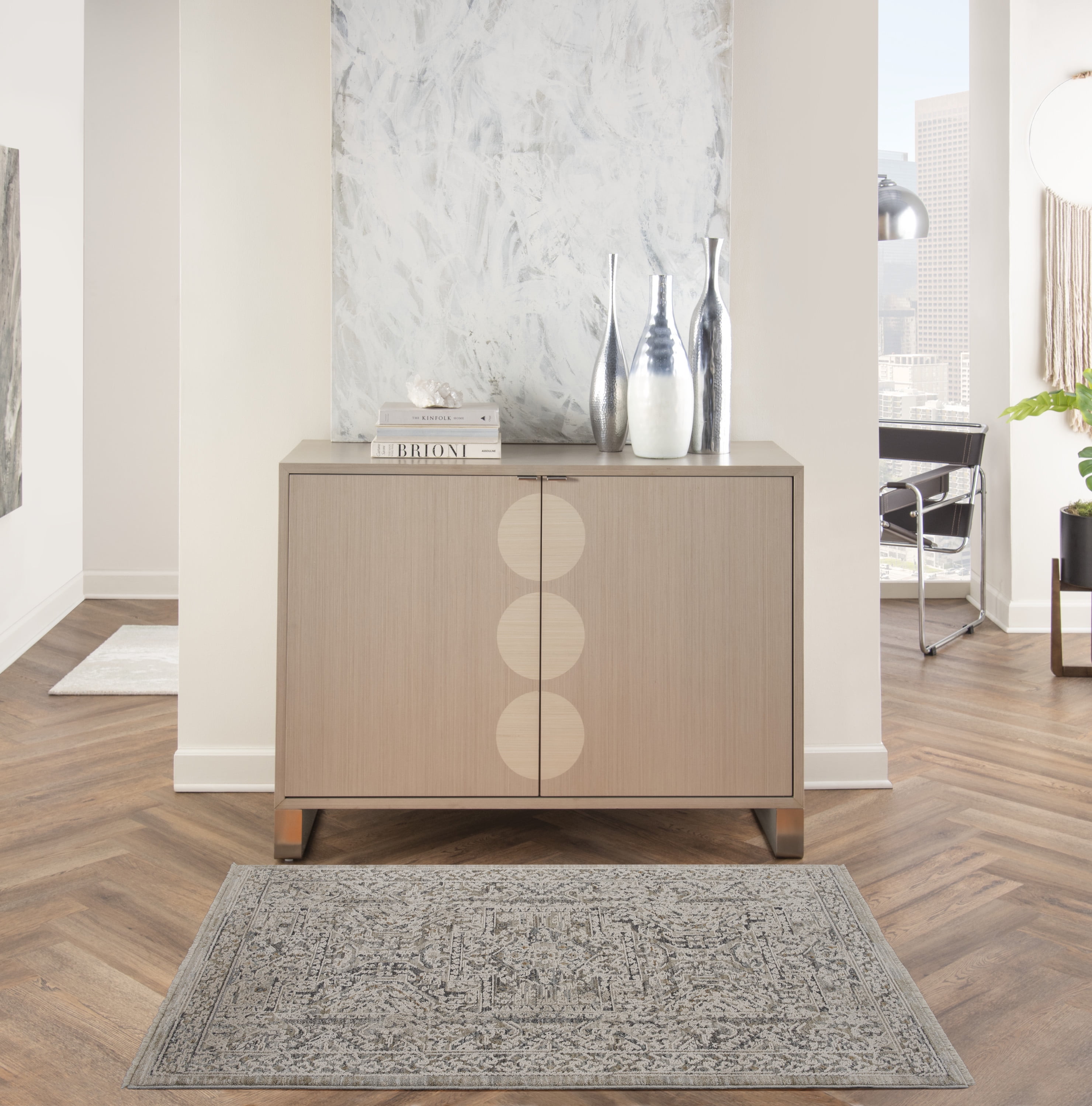 Nourison Nyle Persian Ivory/Grey/Blue 2'6" x 4'6" Area Rug, (3x5) - Walmart.com