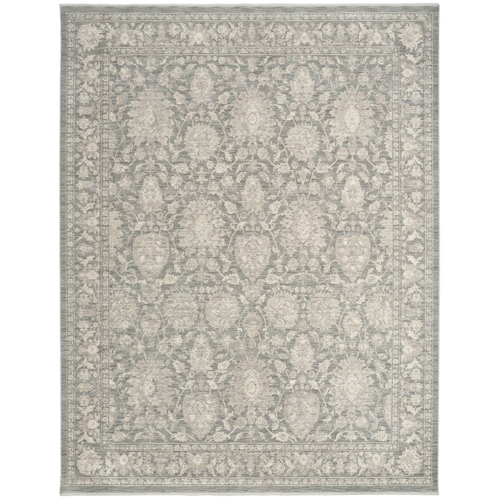 Nourison Home Outlines 6' x 9' Sage Ivory Vintage Indoor Rug - Walmart.com