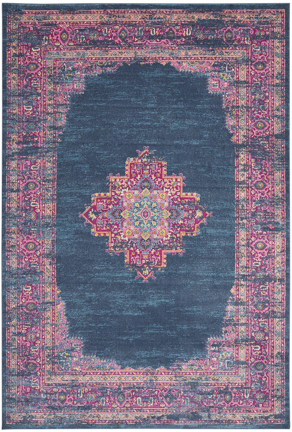 Nourison Passion Bohemian Blue 12' x 18' Area Rug, (12x18) - Walmart.com