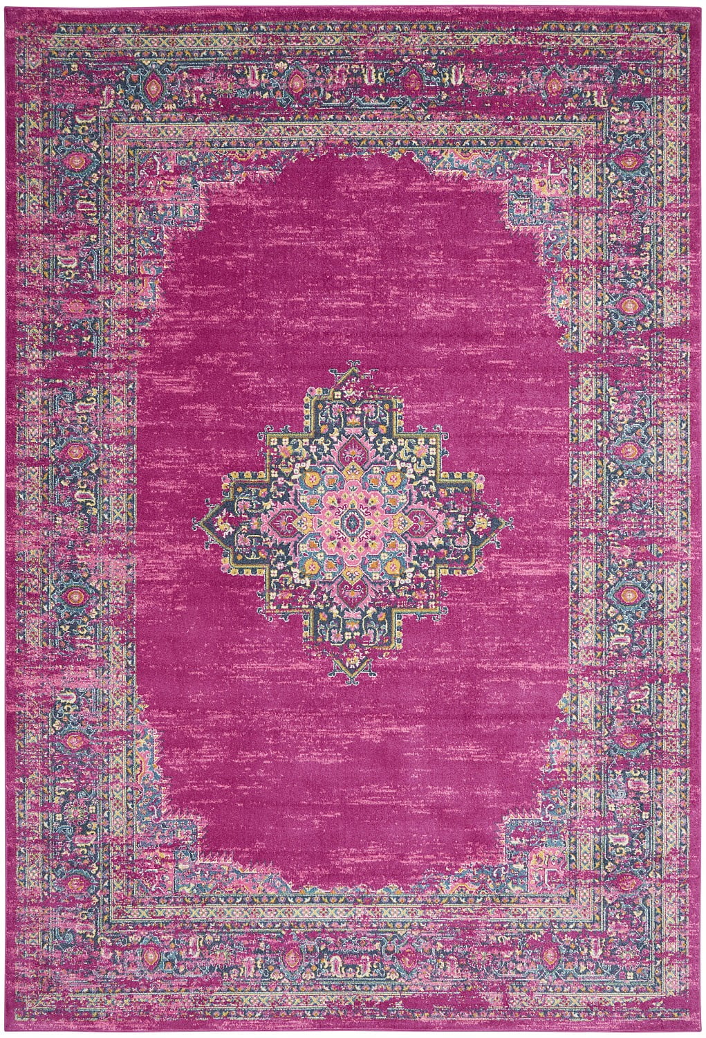 Nourison Passion Bohemian Fuchsia 12' x 18' Area Rug, (12x18) - Walmart.com