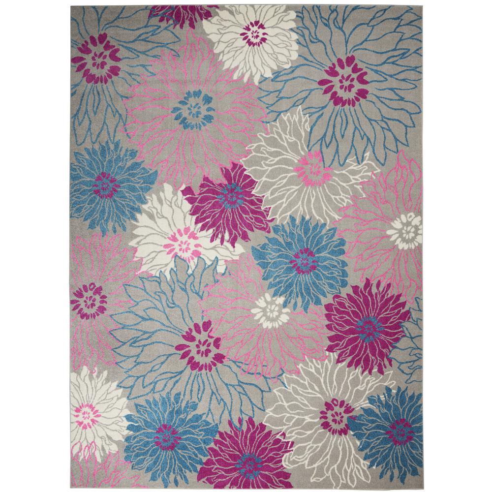 Nourison Passion Floral Grey Area Rug - Walmart.com