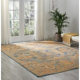 Nourison Passion Traditional Teal/Sun 8' x 10' Area Rug, (8x10 ...