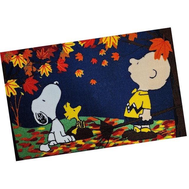 Nourison Peanuts Accent Rug Snoopy 20x32 Non-Skid Latex Backing Fall ...