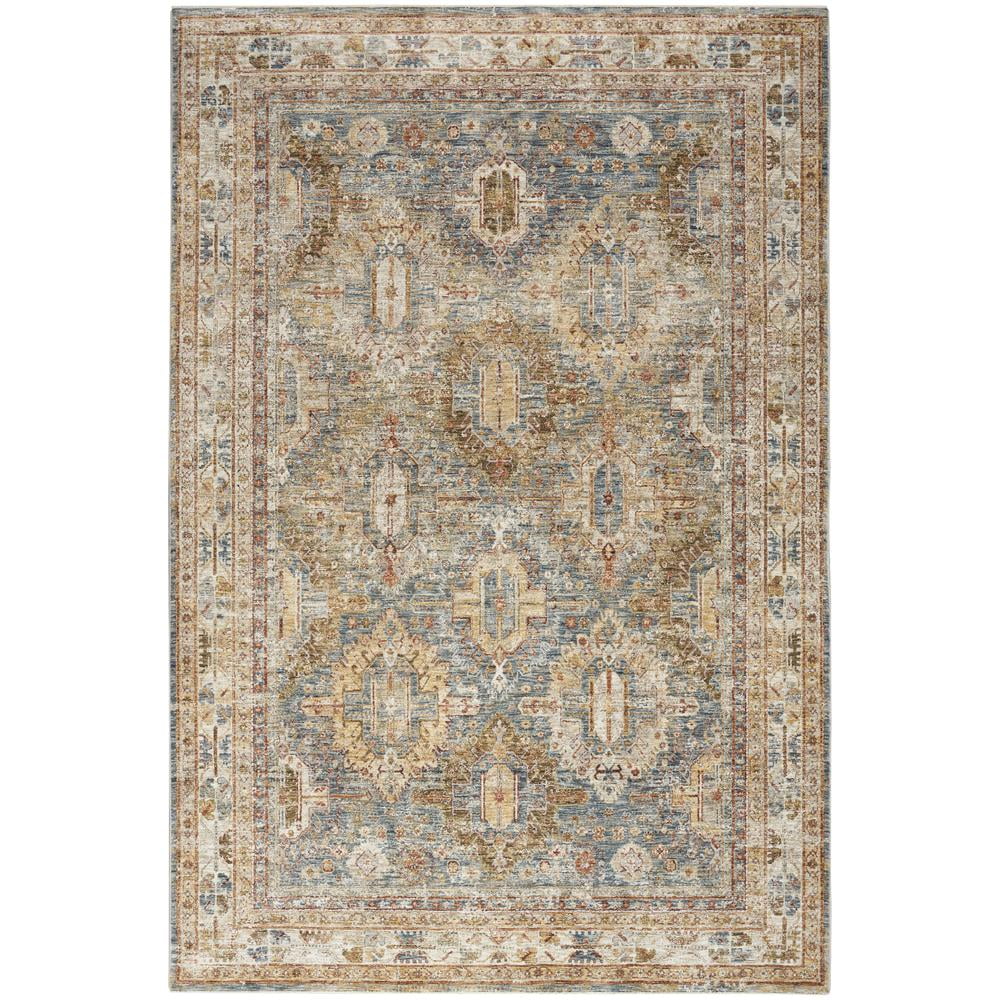Nourison Petra 7'10" x 10'4" Blue Indoor Rug - Walmart.com