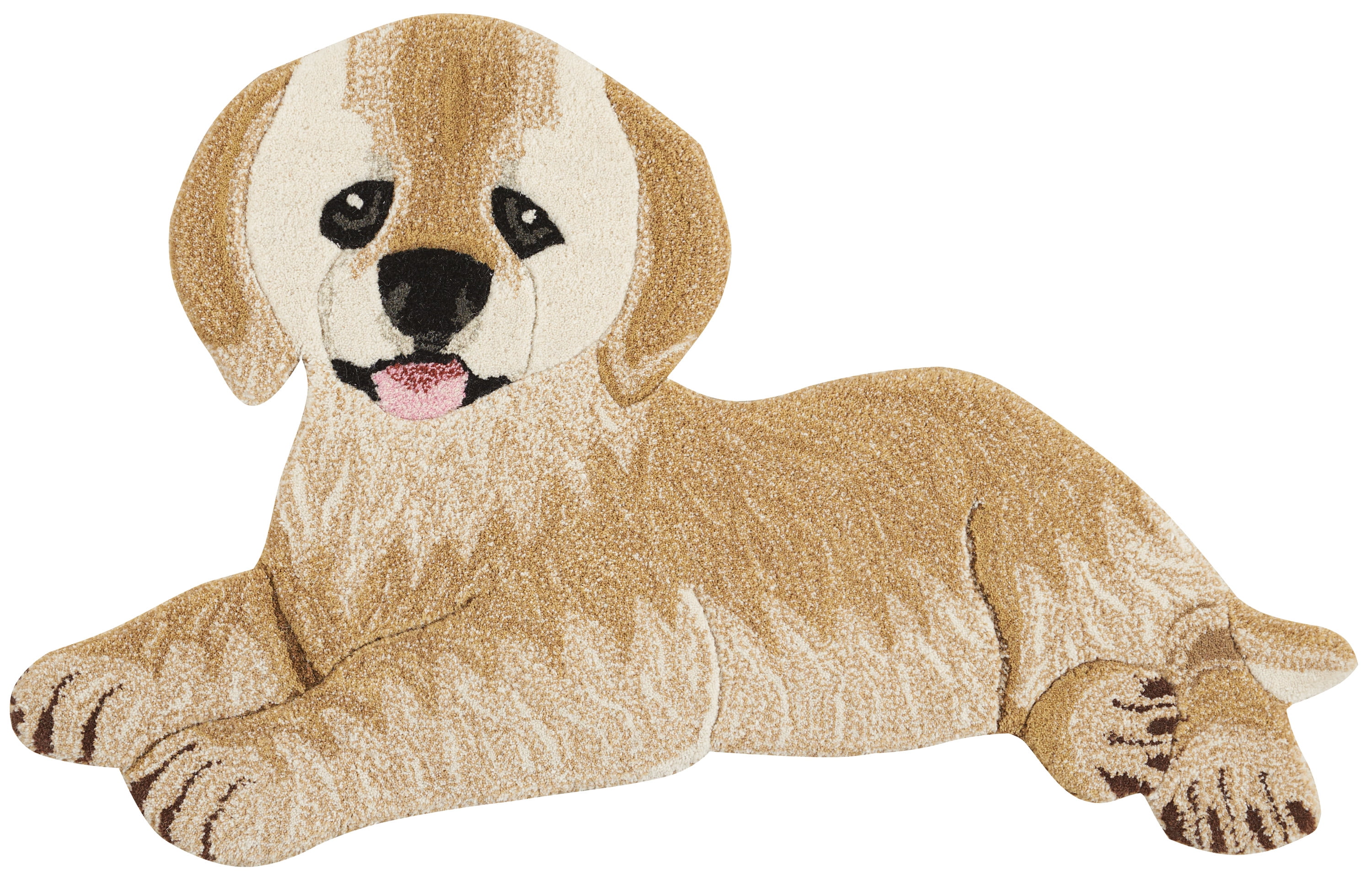 Nourison Plush Lines Labrador Tufted Rug Beige 2' x 3' Throw Rug ...