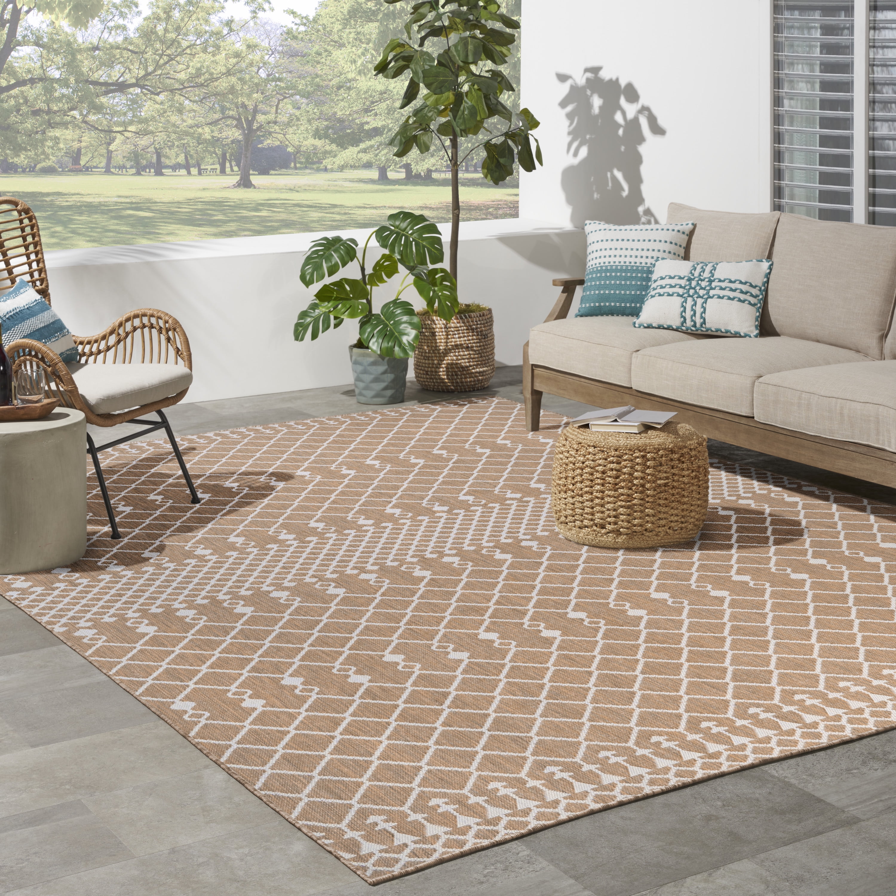 Nourison Positano Indoor/Outdoor Jute 8' x 10' Area Rug (8x10 ...