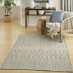 Mainstays 7.5 x 9.5 Ivory and Blue Plaid Indoor Area Rug - Walmart.com