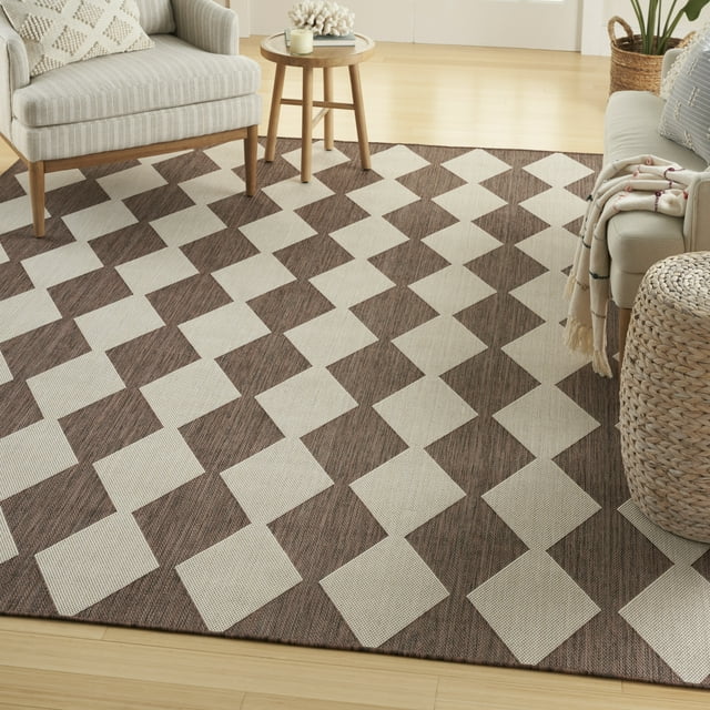 Nourison Positano Indoor/Outdoor Natural 6' x 9' Area Rug (6x9 ...