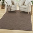 Nourison Practical Solutions Indoor/Outdoor Mocha 7' x 10' Area Rug ...