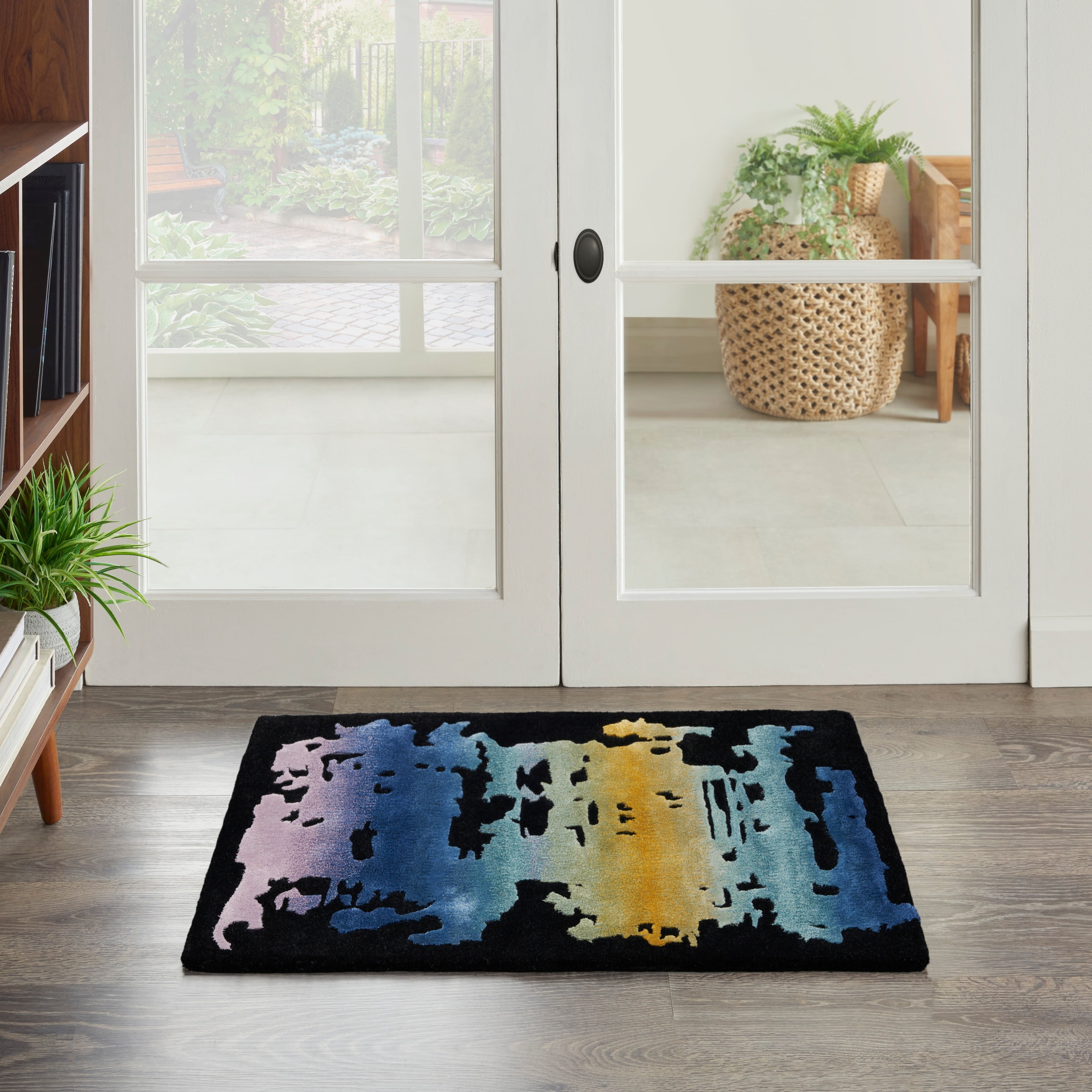 Nourison Prismatic Modern Abstract Sunset Shimmer Area Rug 2' x 3 ...