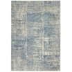 Nourison Rustic Textures Abstract Grey/Blue 7'10" x 10'6" Area Rug ...