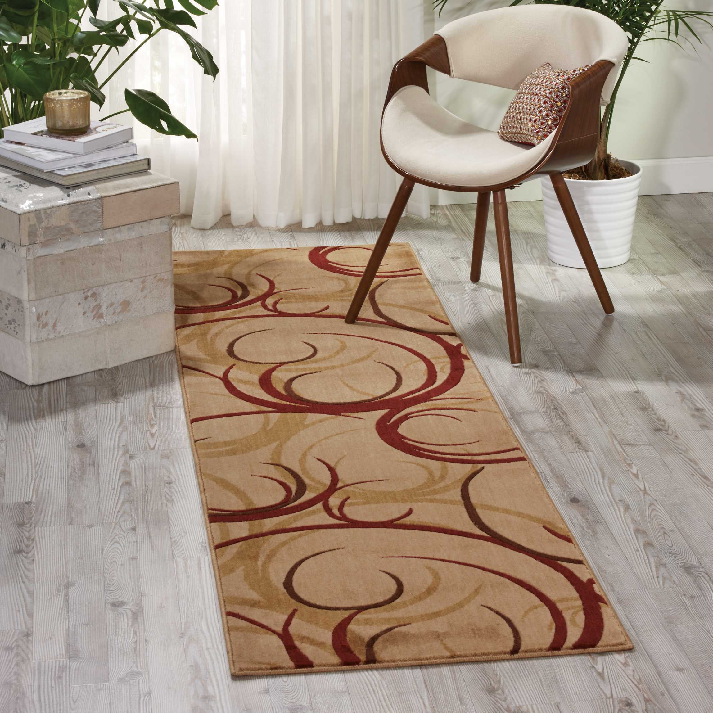 Nourison Somerset Abstract Beige 2'3" x 8' Area Rug, (2x8) - Walmart.com