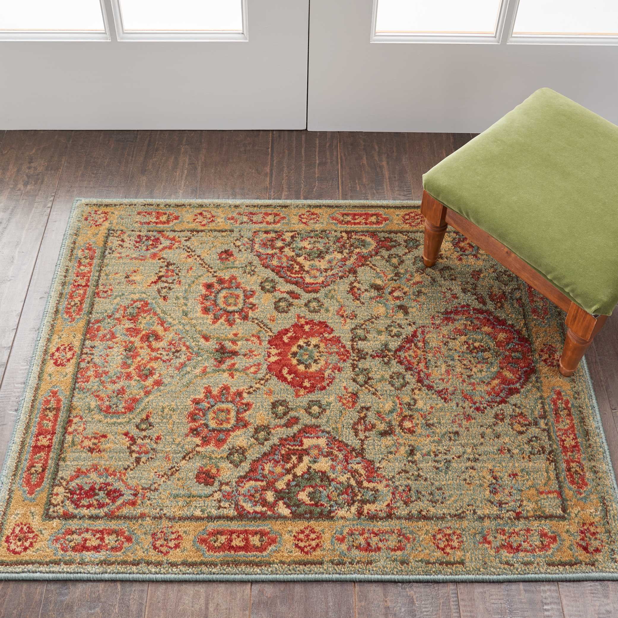 Nourison Somerset Persian Light Green 2' x 2'9" Area Rug, (2x3 ...