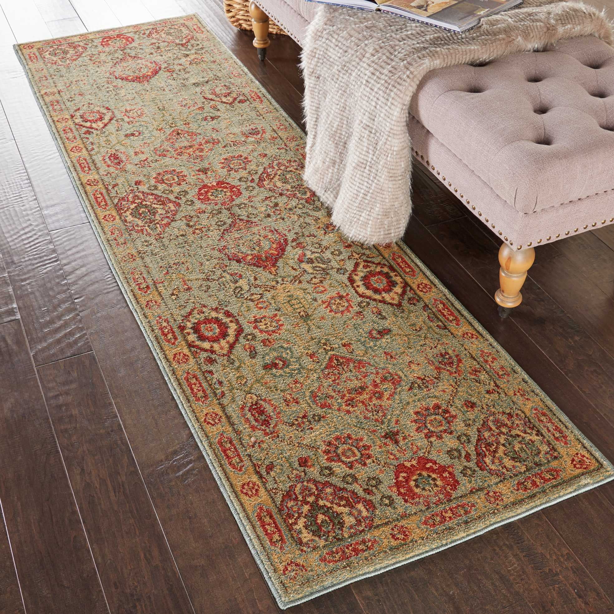 Nourison Somerset Persian Light Green 2' x 5'9" Area Rug, (2x6 ...