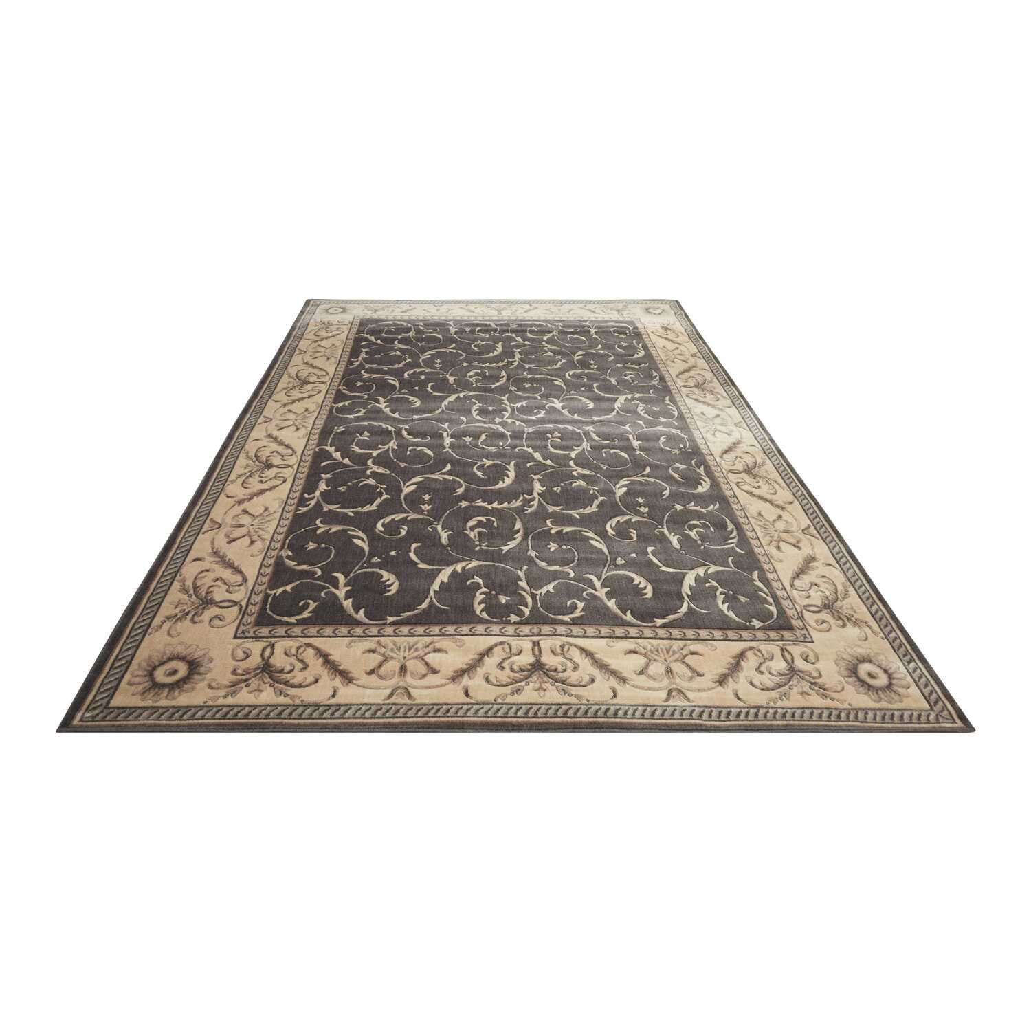 Nourison Somerset Rectangle Traditional Polyester Acrylic Area Rug in ...