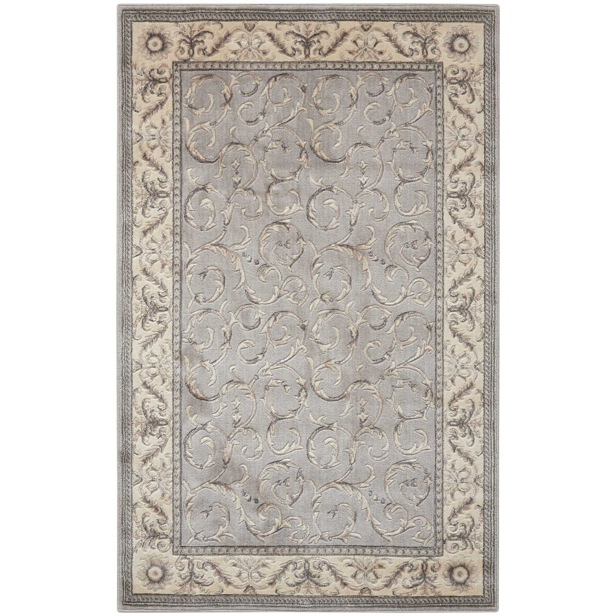 Nourison Somerset Rectangle Traditional Polyester Acrylic Area Rug in ...