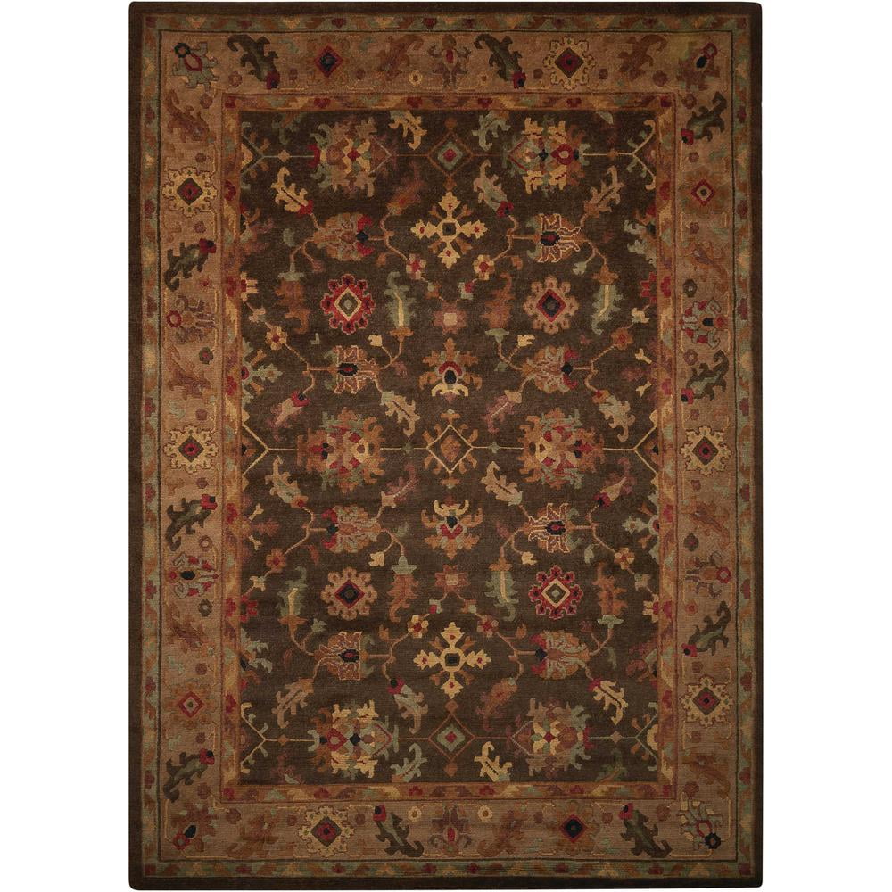 Nourison Tahoe Hand Knotted Espresso Area Rugs 7'9" x 9'9" - Walmart.com