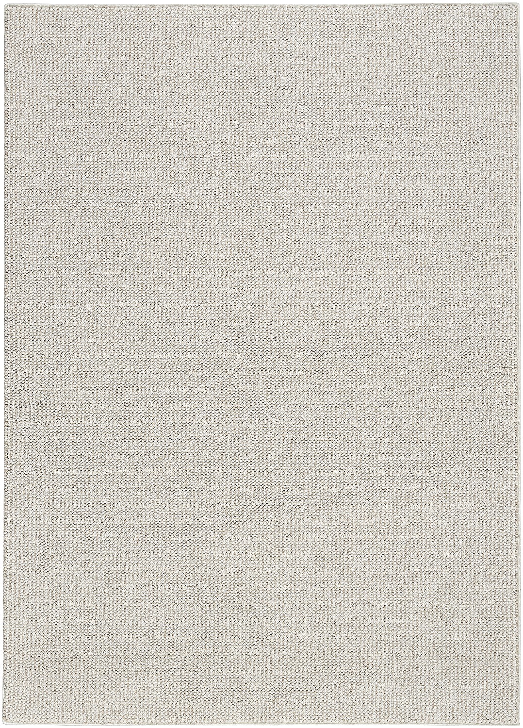 Nourison Textured Home 5'3" x 7' Ivory Beige Area Rug, Contemporary ...