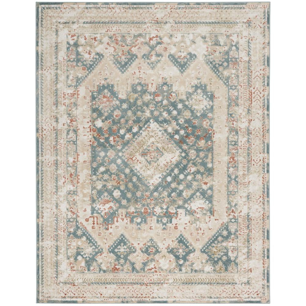 Nourison Thalia Vintage Green Ivory 9' x 12' Area Rug (9x12) - Walmart.com
