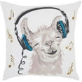 Nourison Trendy, Hip, New Age Animals White Decorative Throw Pillow ...