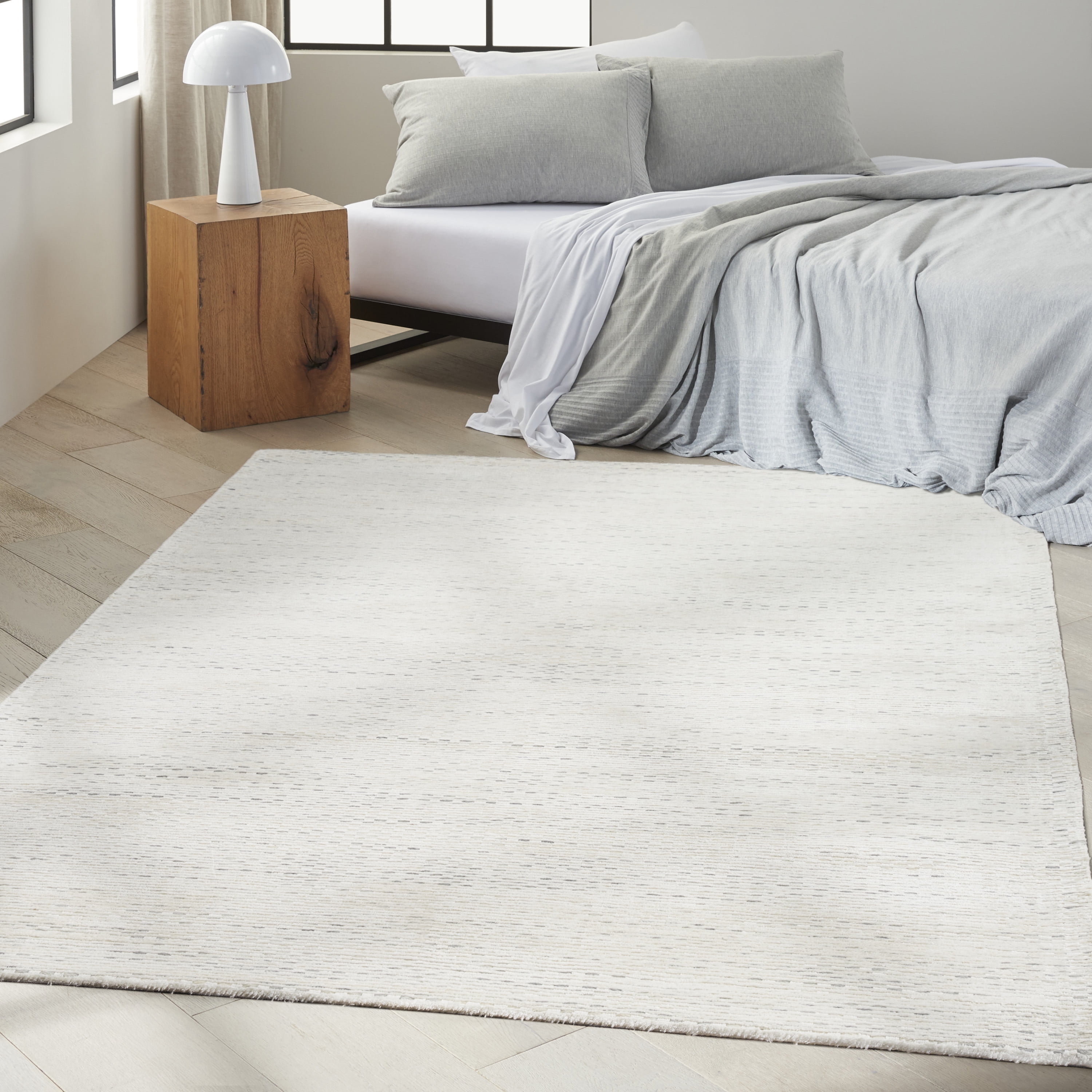 Nourison Valley Abstract Ivory 5'3" x 7'3" Area Rug, Easy Cleaning, Non ...