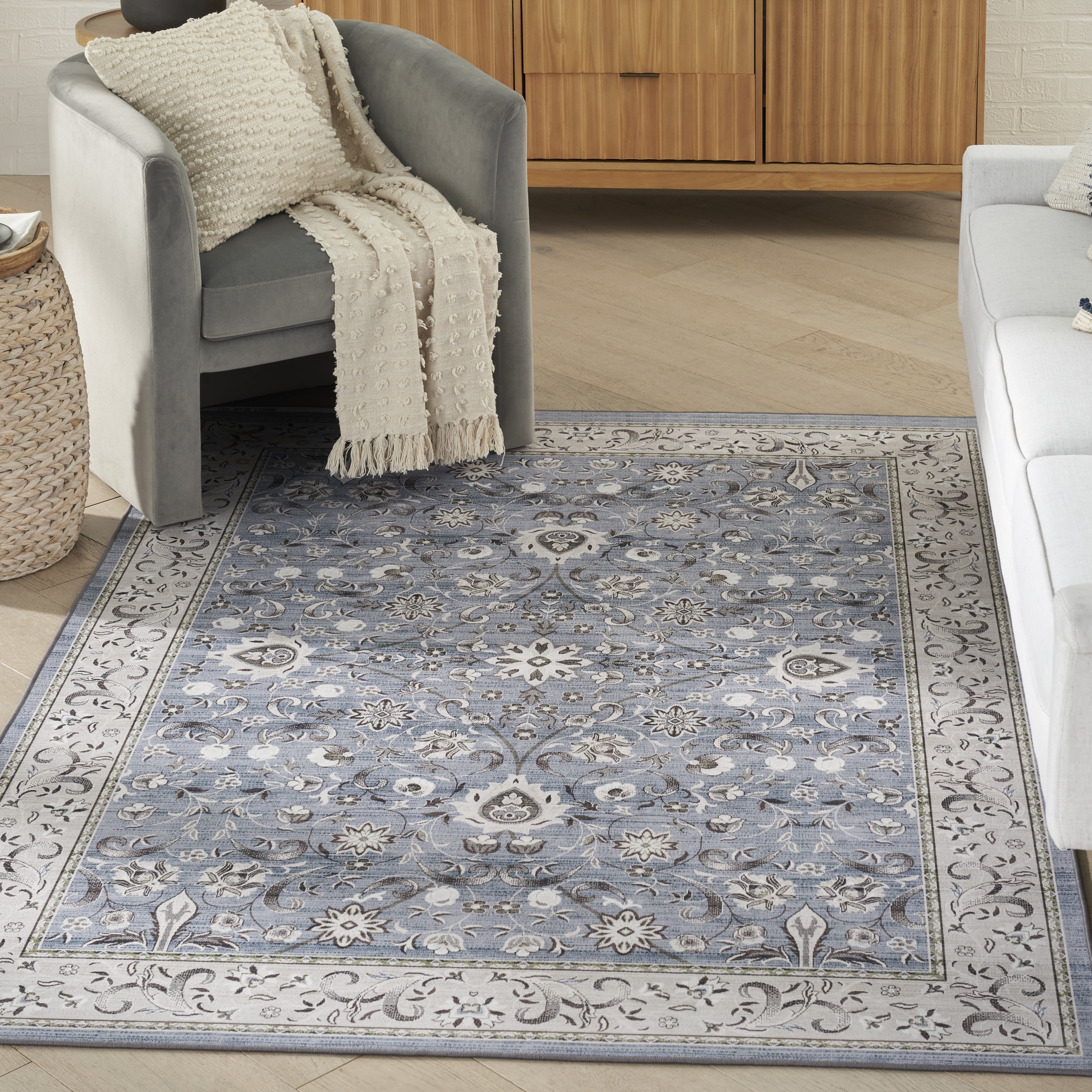 Nourison Vintage Home Bohemian Blue 5' x 7' Area Rug (5x7) - Walmart.com