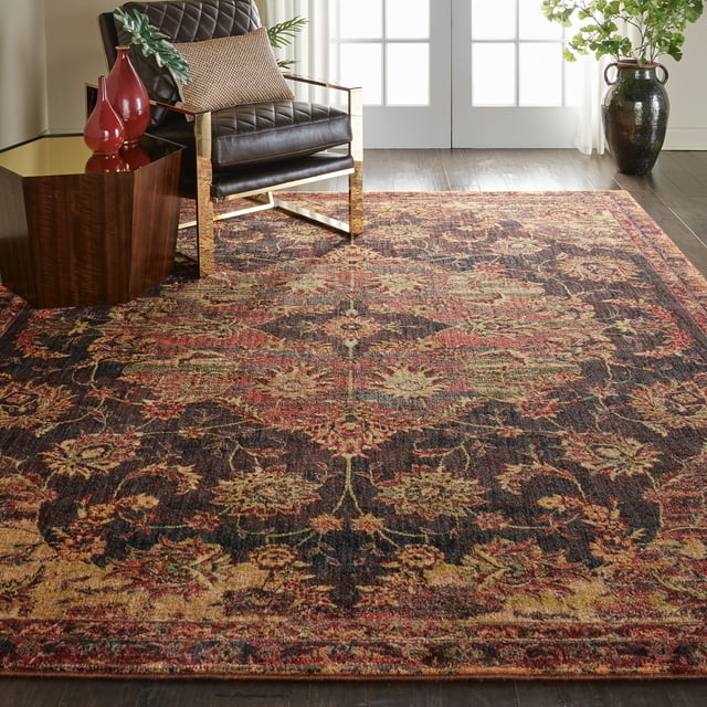 Nourison Vintage Tradition Persian Center Medallion Ember Red Area Rug ... Nourison Vintage Tradition Persian Center Medallion Ember Red Area Rug ...