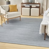 Nourison Washable Essentials Coastal, Nautical & Beach Aqua 6' x 9 ...