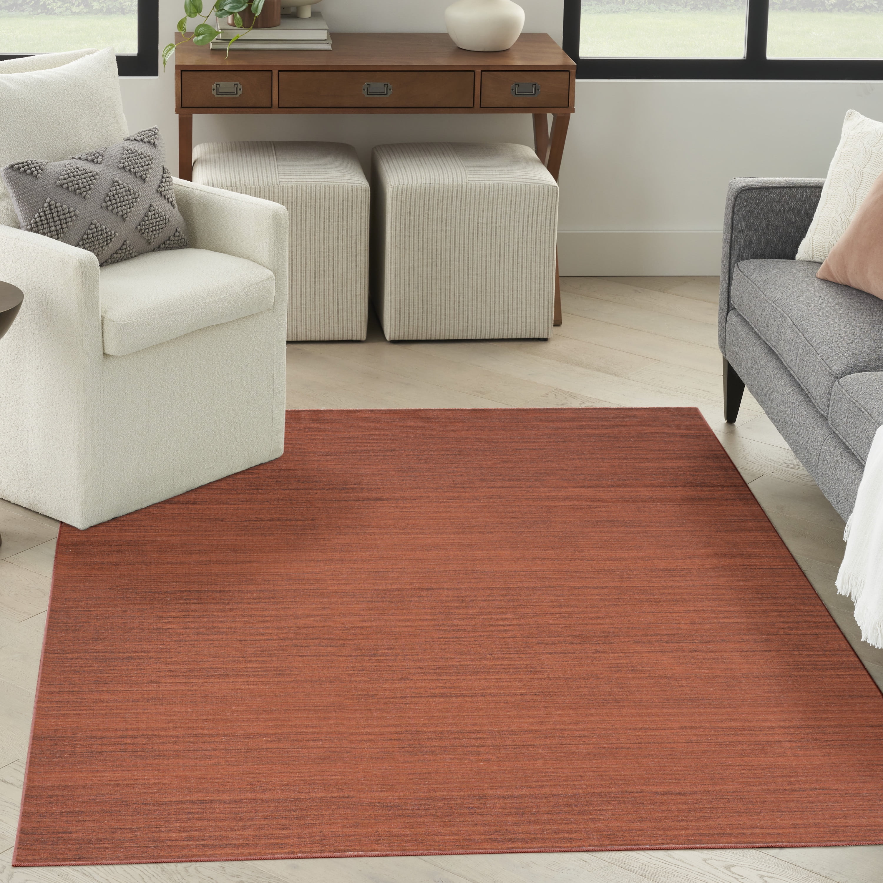 Nourison Washable Essentials Modern Brick 4' x 6' Area Rug (4x6 ...