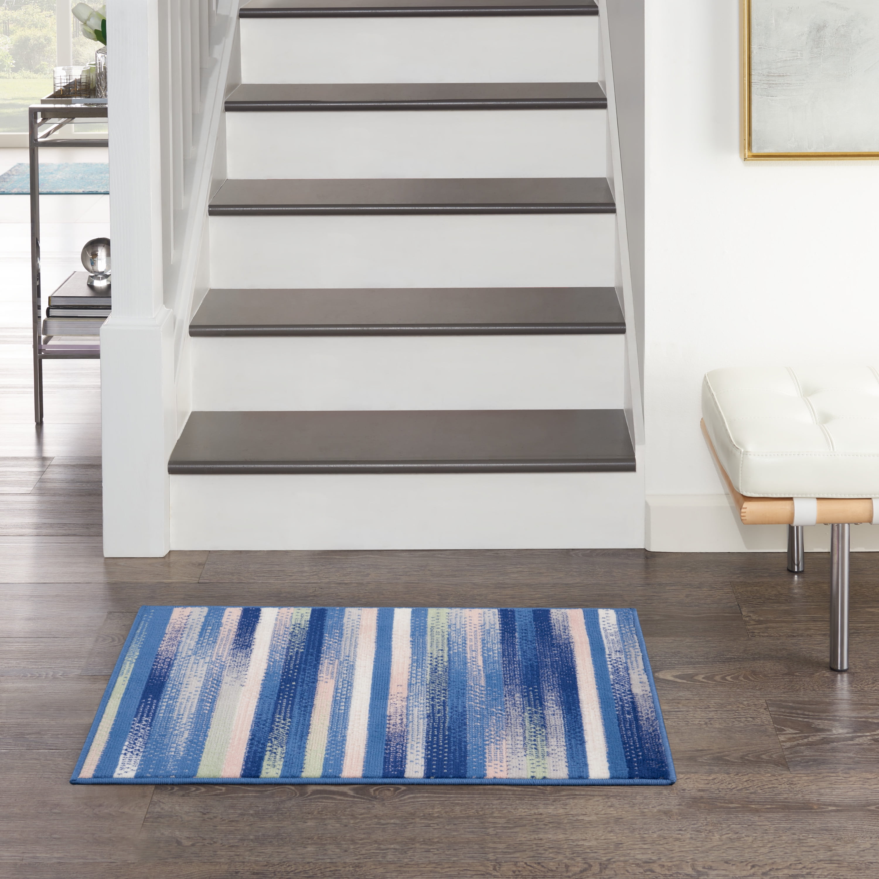 Nourison Whimsicle Eclectic Modern Blue Multicolor 2' x 3' Area Rug, (2 ...