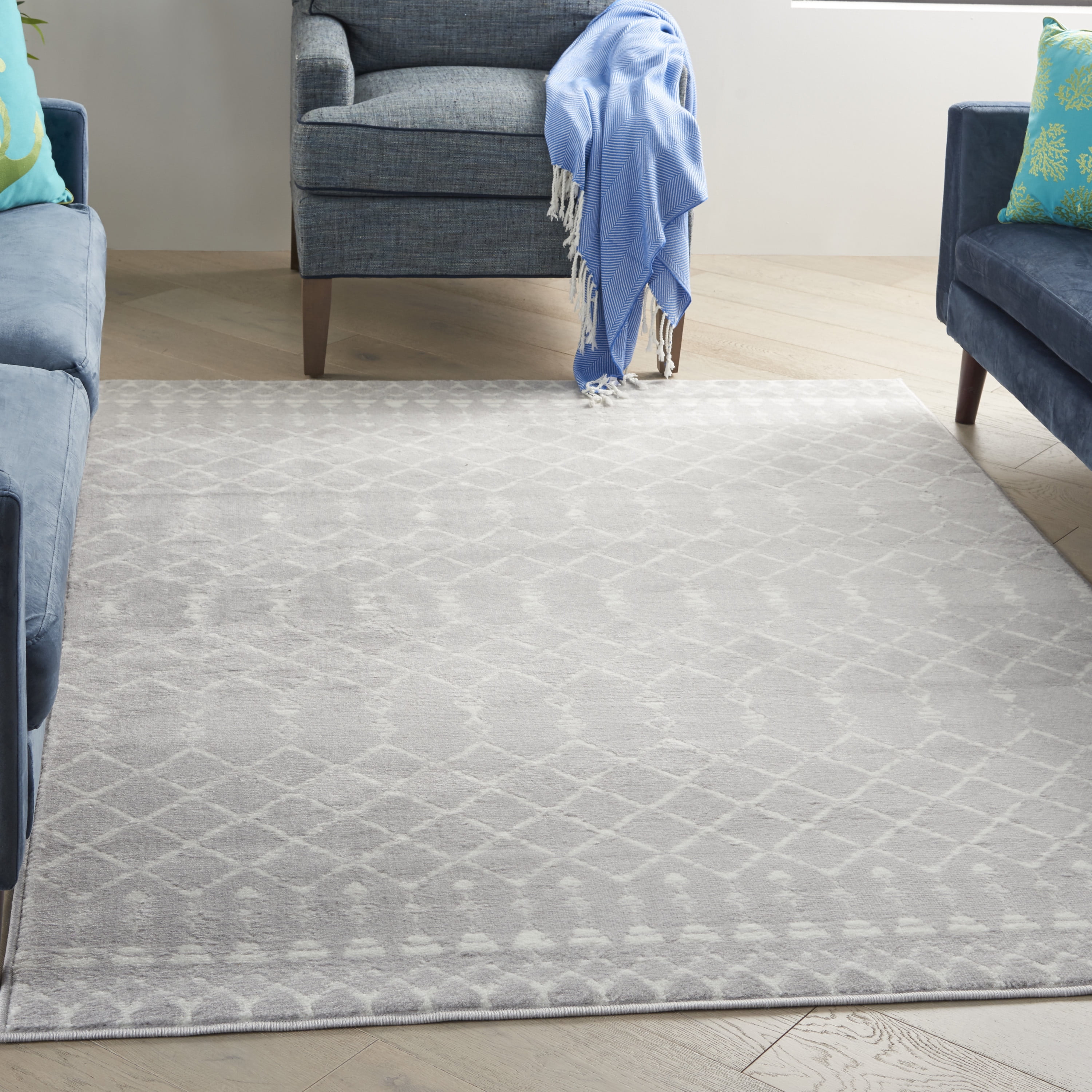 Nourison Whimsicle Modern Bohemian Grey 5' x 7' Area Rug, (5' x 7 ...