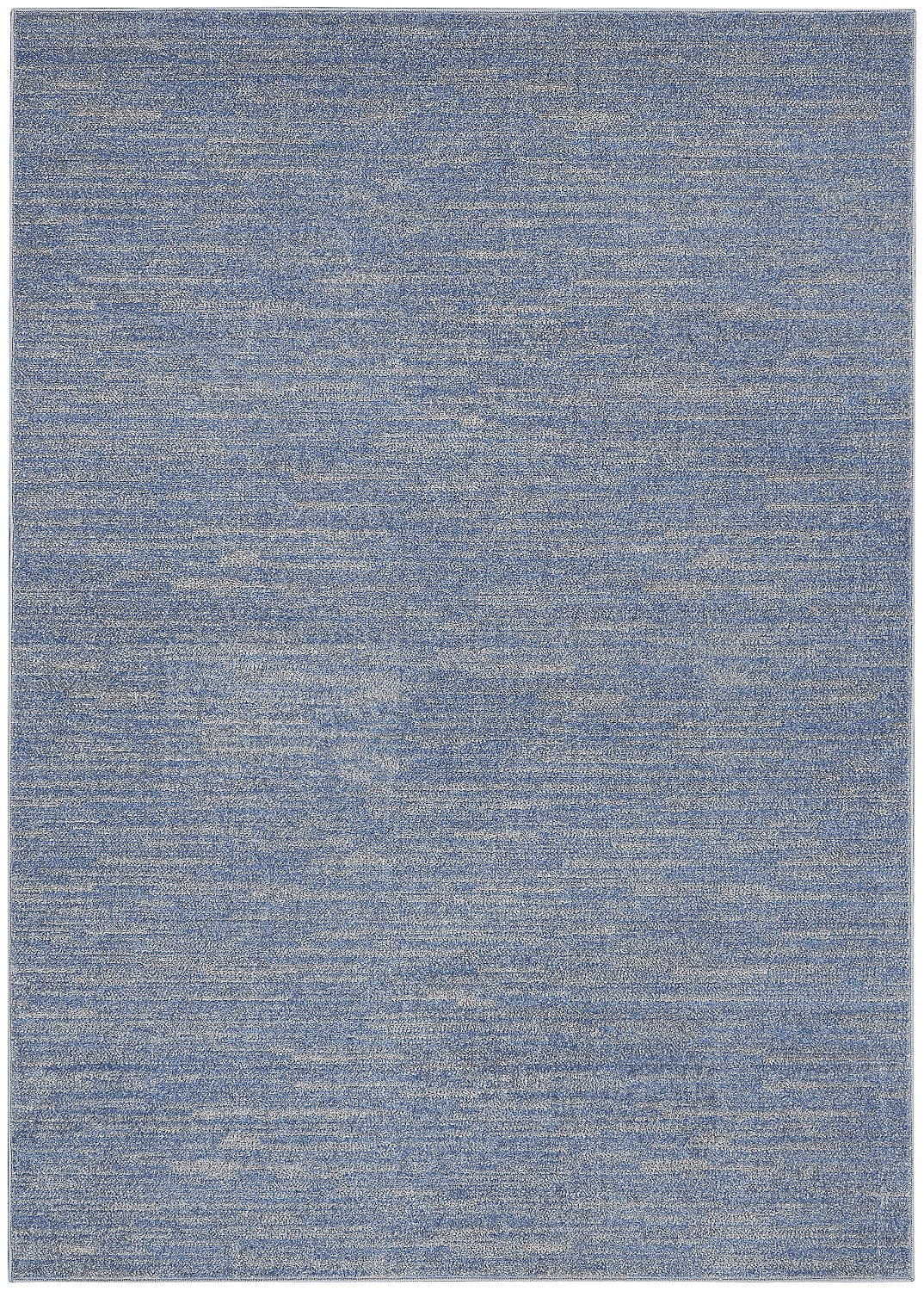 Noursion Essentials Solid Contemporary Blue/Grey 5' x 7' Area Rug, (5 ...