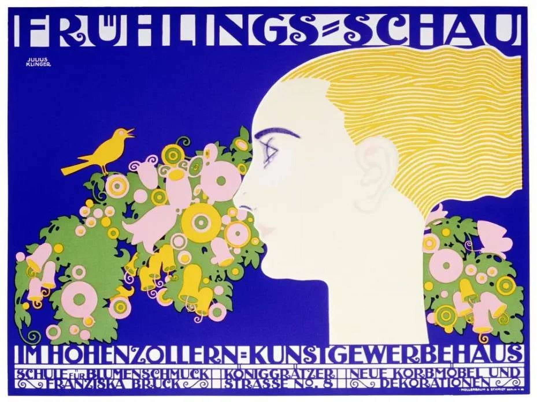 Nouveau Decorative Poster. Fine Graphic Art. Home Wall Interior Design ...