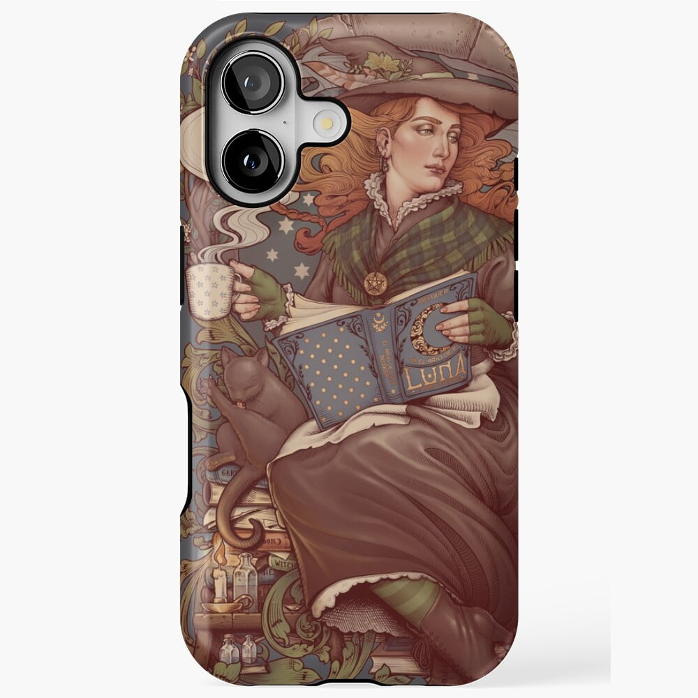 Nouveau Folk Witch Mystical Art Aesthetic Design for iPhone 17 11 12 13 ...