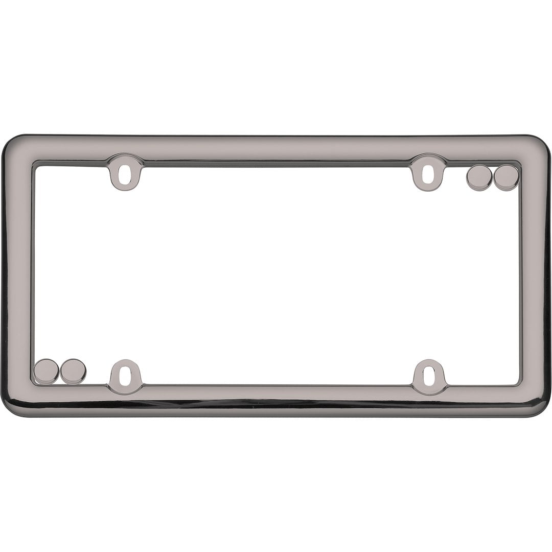 Nouveau License Plate Frame, Black Chrome - Walmart.com