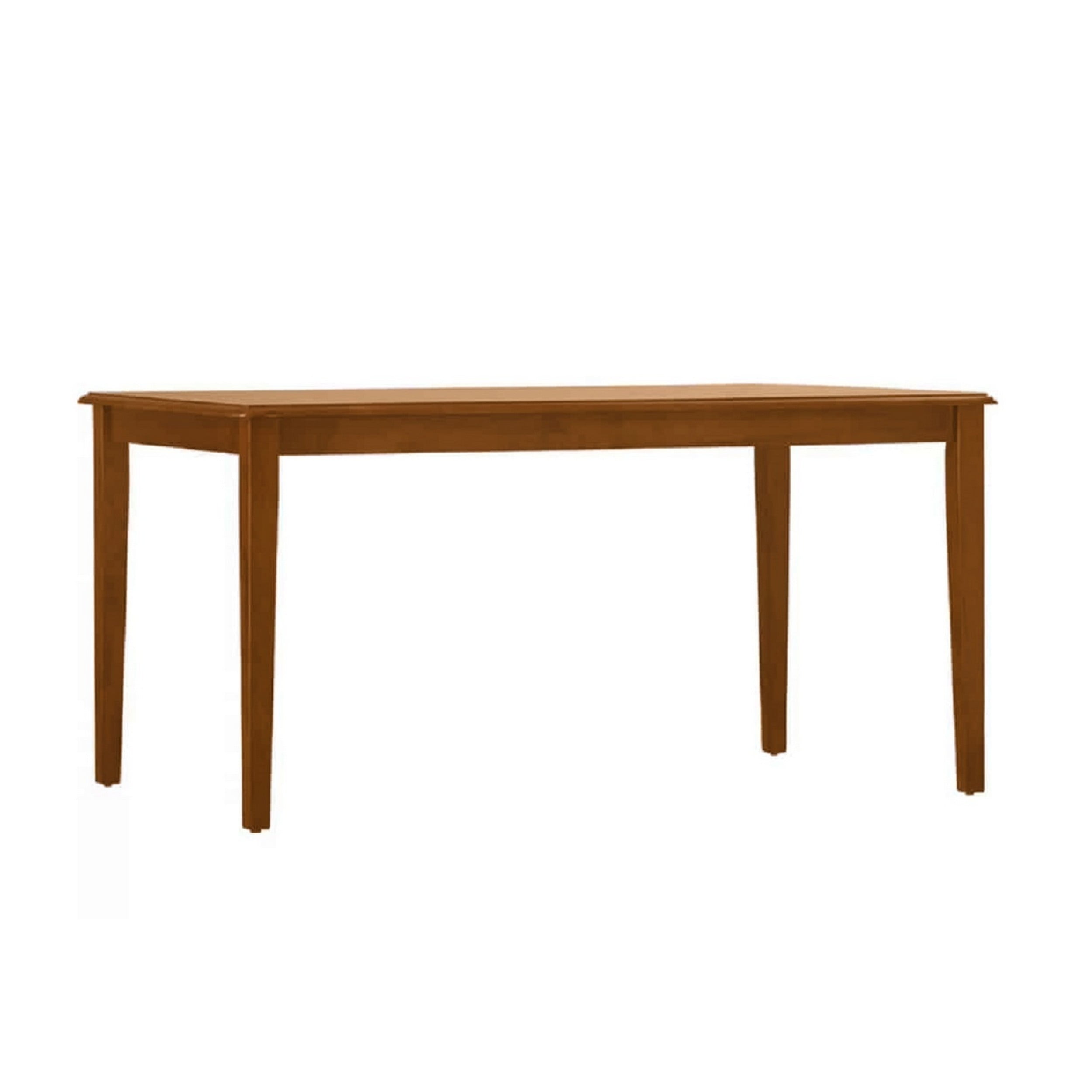 Nova 60 Inch Rectangular Dining Table Tapered Legs Rich Walnut Brown ...