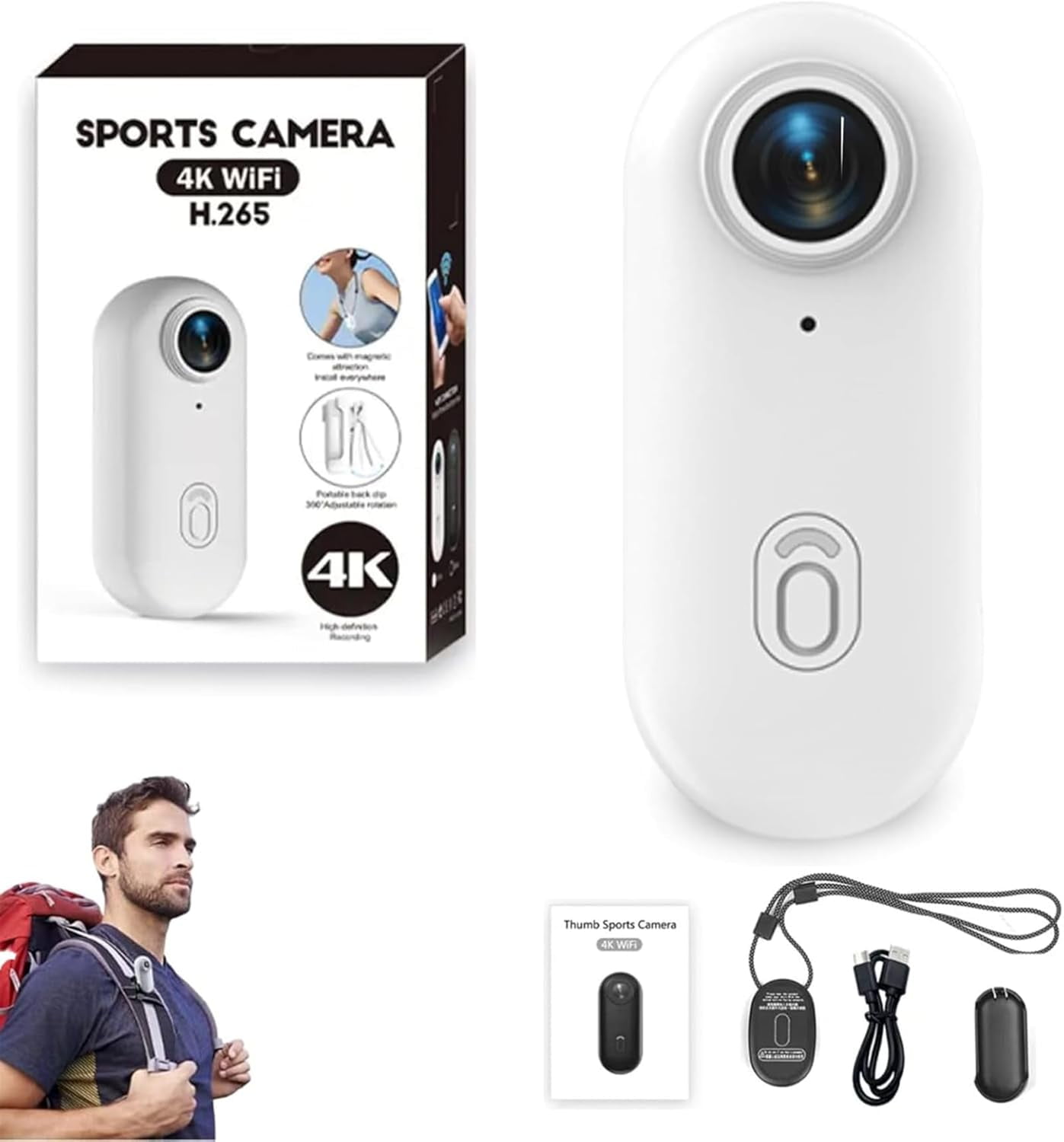 Nova Caplens - POV Camera, 2025 New Treklon 4s Body Camera, Wearable ...