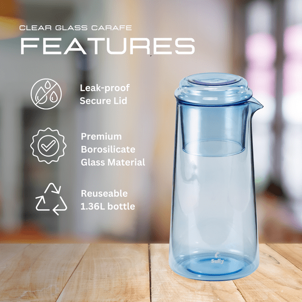 Nova Clear Glass CARAFE - Blue - Walmart.com