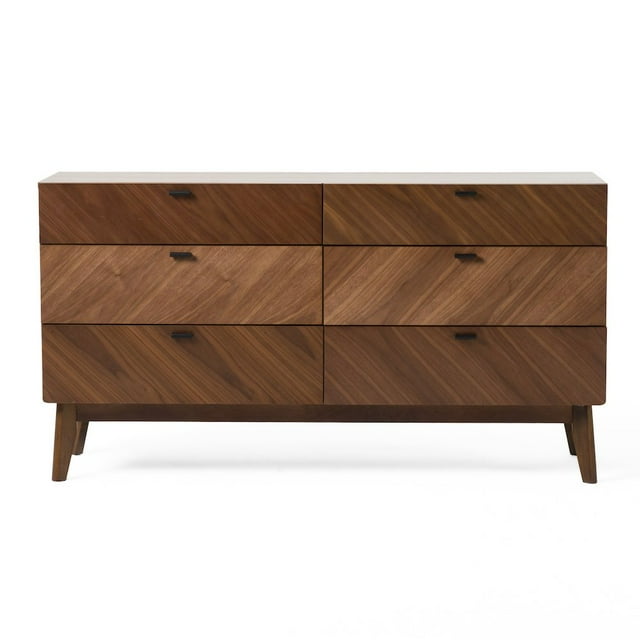 Nova Domus Kamela- Modern Walnut Dresser - Walmart.com