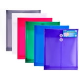 Nova Filer Poly String and Button Envelopes, Letter Size, 6 Mixed ...
